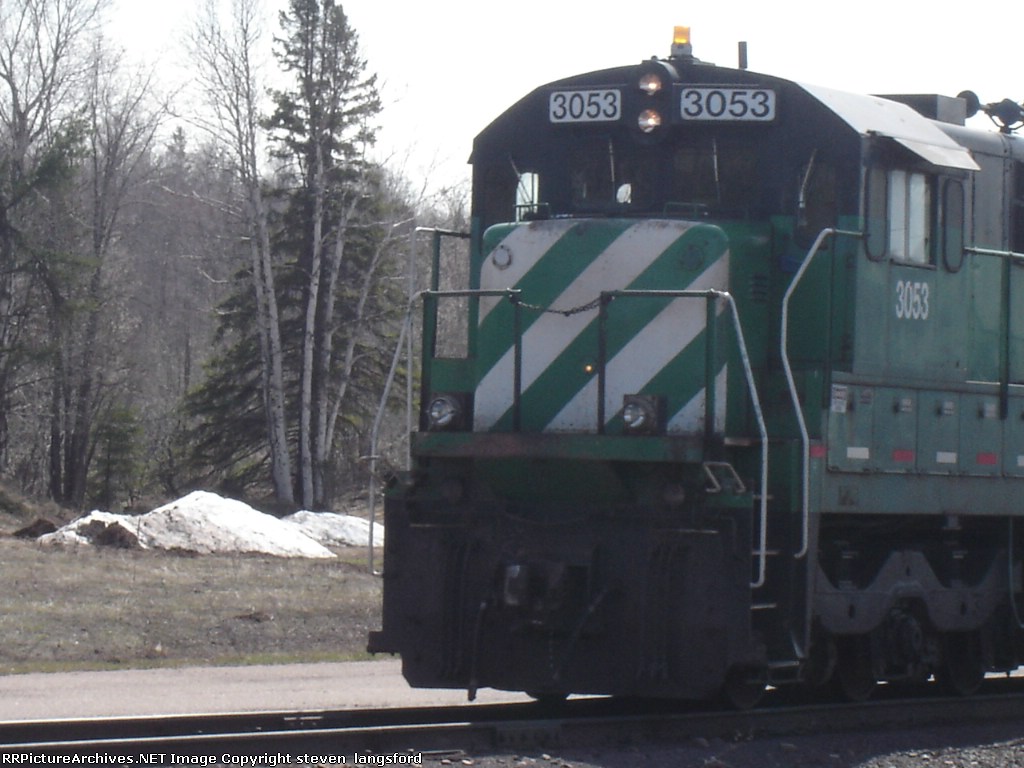 LS&I engine # 3053 IN THE YARD